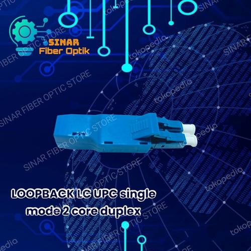 Jual Loopback LC UPC Connector Adapter Single mode Duplex 2 Core - Kota ...