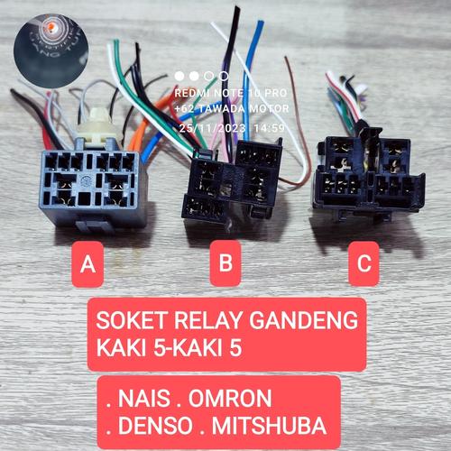 Jual SOKET RUMAH RELAY GANDENG KAKI 5-5 DENSO NAIS OMRON MITSHUBA - MODEL B - Kab. Tangerang ...
