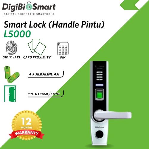 Jual Smart Door Lock ZKTeco L5000 Kunci Pintu Handle Gagang Pintu ...