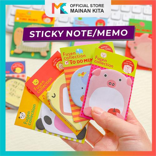 Promo Sticky Notes Karakter Hewan Lucu Tempelan Kertas Catatan Kecil ...