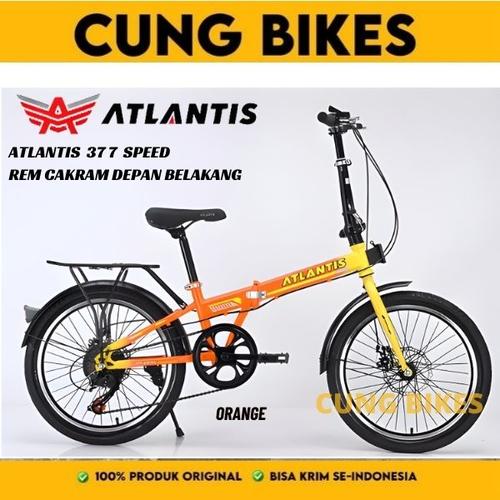 Jual Sepeda Lipat Atlantis Tipe37 ukuran 20 Inch Rem Cakram 7 Speed ...
