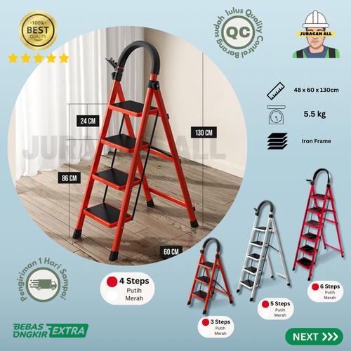 Jual TANGGA LIPAT/TANGGA PORTABLE/TANGGA LIPAT BESI ALUMUNIUM-4 STEP ...