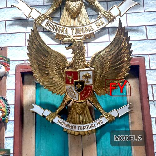 Jual [ETC-001] LAMBANG GARUDA PANCASILA KUNINGAN - 50 CM / DEKORASI ...