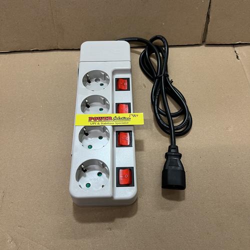 Jual Colokan rubah output ups apc c14 ke stopkontak 4 Lubang on off 1 ...