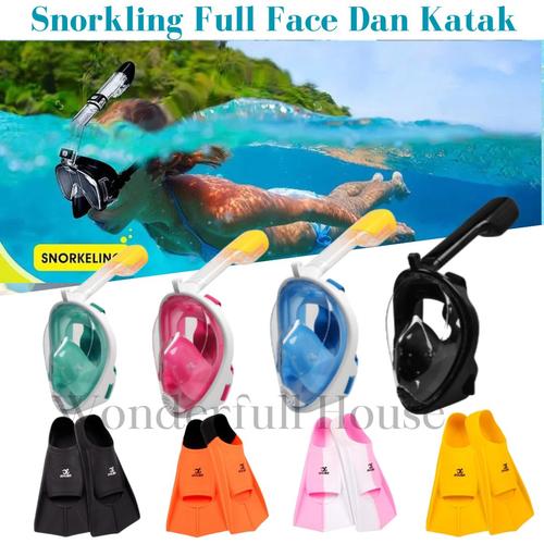 Promo Snorkling Snorkel Diving Scuba Kaki Katak Renang Underwater ...