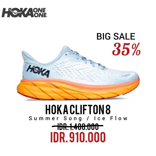 Jual HOKA ONE ONE CLIFTON 8 SUMMER SONG / ICE FLOW WOMEN 100% ORIGINAL - 37 - Jakarta Selatan ...