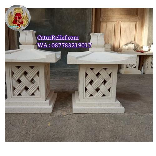 Jual Lampu pagar dari pahatan batu paras jogja atau batu putih - Kab ...