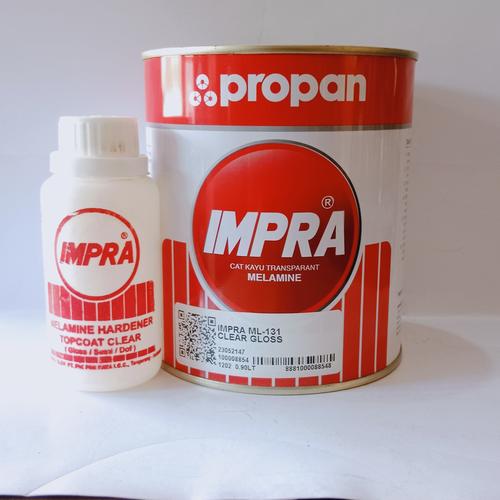 Jual propan impra clear gloss melamin ML 131 + hardener 1L - Kab ...