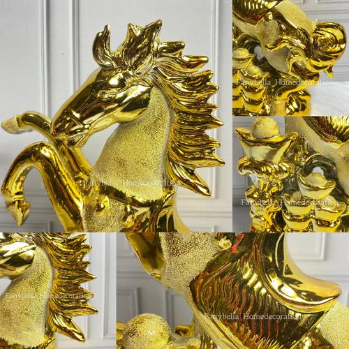 Promo Pajangan Meja Emas Kuda Gold Import Hiasan Dekorasii Rumah ...
