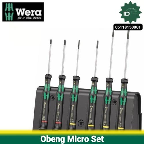 Promo Obeng Micro Set WERA 05118150001 2035/6 Micro A Screwdriver Set 6 ...