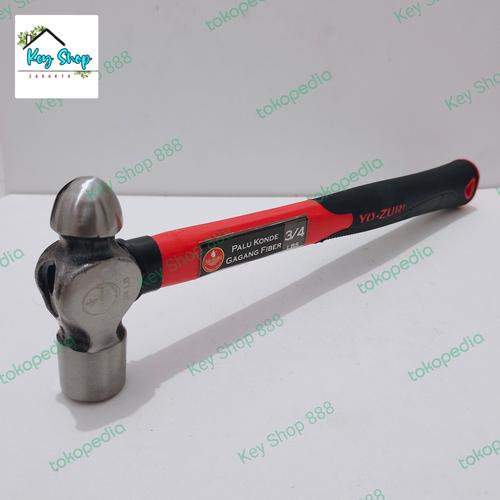 Jual PALU KONDE Gagang FIBER YOZURI 3/4LB (12oz)/BALL PEIN HAMMER HEVY ...