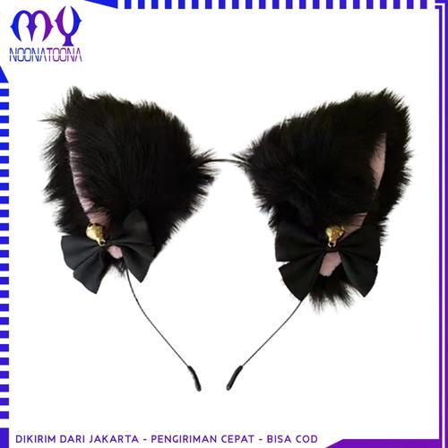 Promo Bando Telinga Kucing Bando Bell Kucing Bandana Cosplay Karakter ...