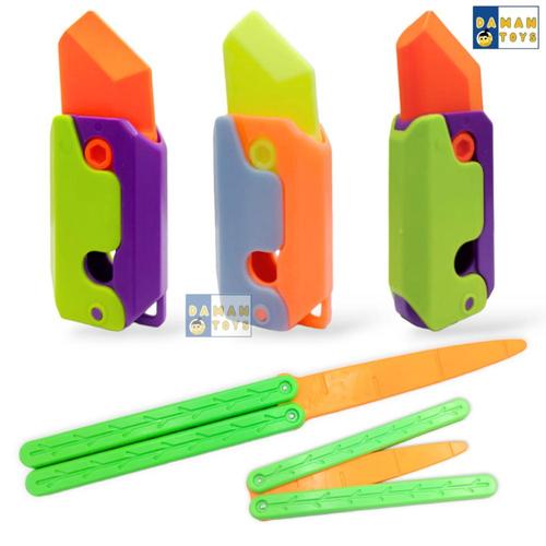 Jual Mainan Pisau Mini Gravity Carrot Knife Fidget Toy Wartel Lobak ...