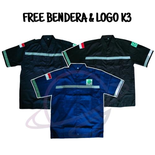 Promo Seragam Safety Proyek Lengan pendek Wearpack safety Proyek Pdh ...