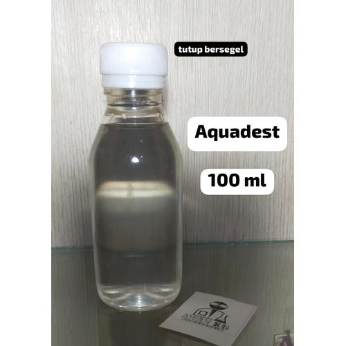 Jual Aquades Aquadest Akuades Air Suling Destilasi Murni 100 ml segel ...