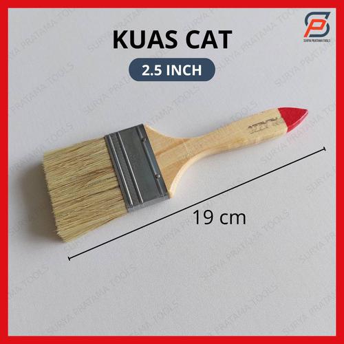 Jual KUAS CAT 2.5 INCH GAGANG KAYU 2.5" INCI - Kota Medan - Surya ...