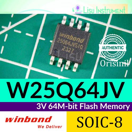Jual W25Q64JVSSIQ 25Q64 3V 64M-bit Memory w/ DUAL QUAD SPI Winbond SOIC-8 - Blank KOSONG - Kota ...