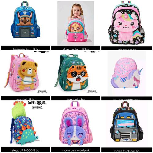 Jual Smiggle Junior Backpack Chase Paw Patrol, Skye Paw, Tiger, Bear ...