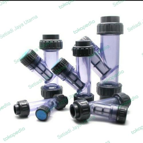 Jual Y Strainer PVC Socket 1/2" inch / Y Strainer PVC Clear - Jakarta ...