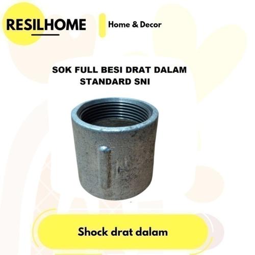 Jual Sok Full Besi ukuran 1/2 inch Sock Drat Sambungan Pipa Air Ledeng ...