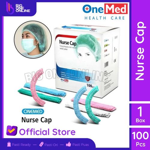 Promo OneMed Nurse Cap isi 100pcs, Hair Caps Topi Suster, Tutup Kepala ...