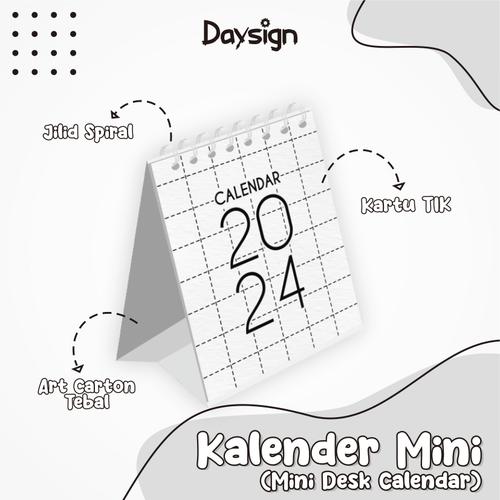 Jual Kalender Mini / Calendar Meja Duduk Mini Memo Bisa Custom - KM-05 ...