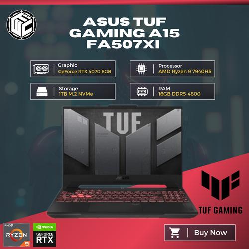 Jual Laptop Asus Tuf Gaming A15 FA507XI RYZEN 9-7940HS/ GeForce RTX4070 ...