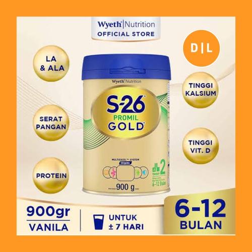 Jual WYETH S26 PROMIL GOLD TAHAP 2 900 gr | SUSU BUBUK | SUSU FORMULA ...
