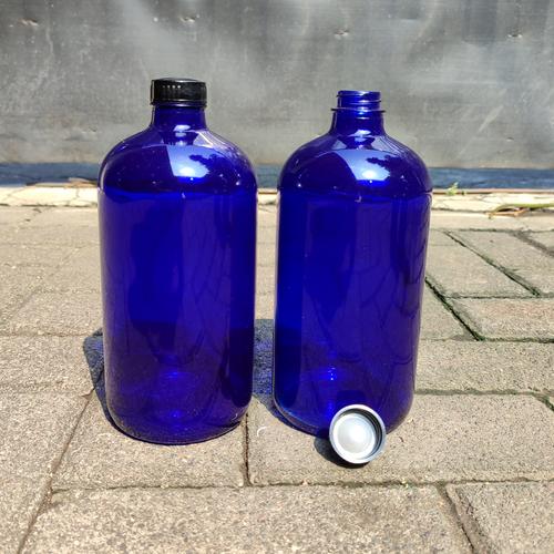 Jual Blue Bottle Botol Kaca biru Blue solar water therapy ho'oponopono ...