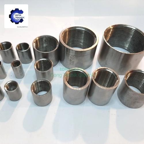 Jual Socket Pipa SS304 1/2" Inch / Sambungan Pipa Stainless SS304 ...