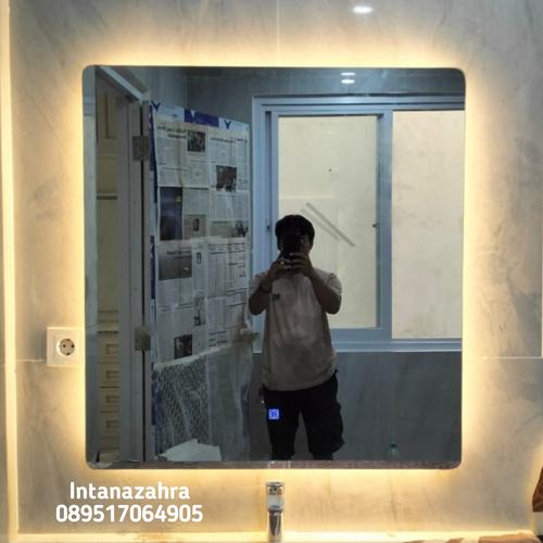 Jual Cermin Wastafel LED Kamar Mandi Ruang Tamu Kaca Dinding ...