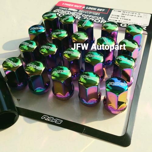 Jual Mur Roda Racing Rays 32mm Baut Racing - Hitam 1,5, Isi 20pc - Kota ...