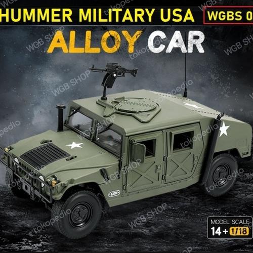 Promo Hummer Humvee Diecast Mobil Military scala 1:18 alloy metal ...