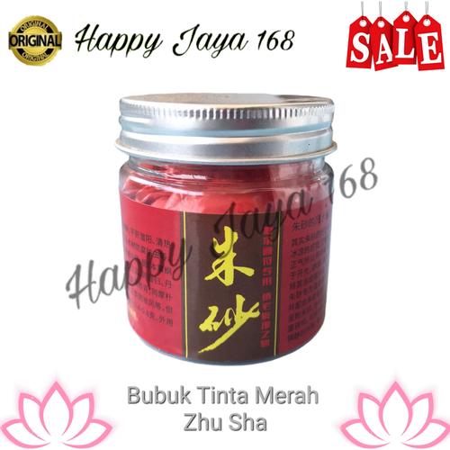 Jual Bubuk Tinta Merah Zhu Sha Cu Sa Cusa Cinnabar Red Sand Vermillion ...