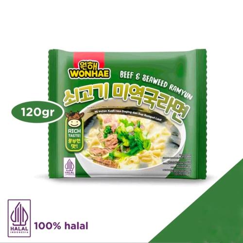 Promo Mujigae by Wonhae Beef & Seaweed Ramyun Mie Instan 120gr ...