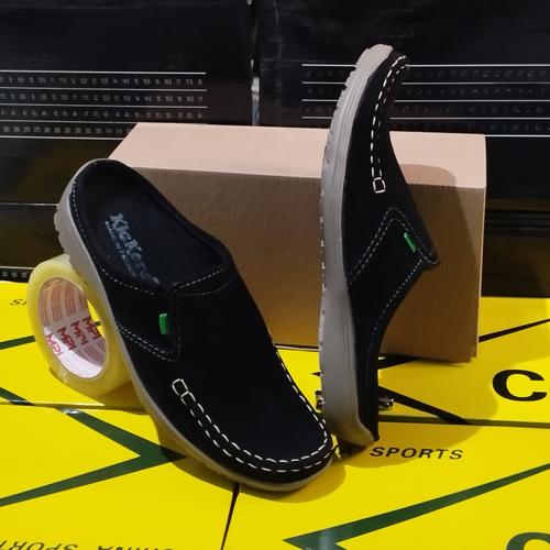 Jual Sepatu Sandal Kickers Pria Santai Kerja Sendal Bustong Slop Pria ...
