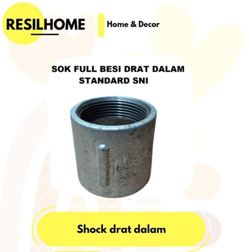 Jual Sok Full Besi ukuran 1 1/2 inch Sock Drat Sambungan Pipa Air ...