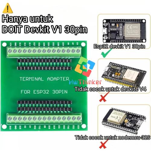 Jual Terminal Screw Shield Expansion Board Esp32 Doit Devkit V1 30pin