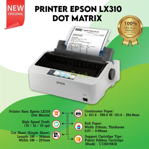 Jual Printer Epson Dot Matrix LX-310 LX310 GARANSI RESMI EPSON - Kota ...