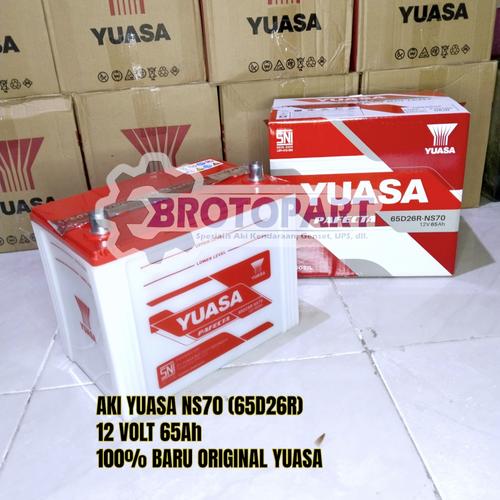 Jual Aki Mobil Yuasa NS70 65D26R Pafecta 12V 65Ah Accu basah original ...