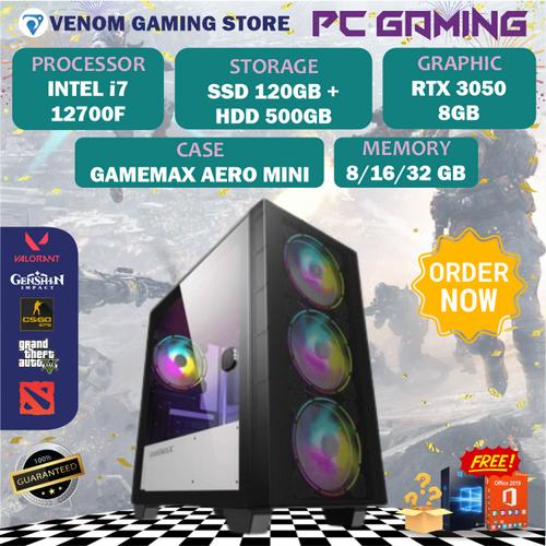 Jual PC Gaming Venom | i7 12700F | RTX 3050 8GB | 16 GB RAM | SSD ...