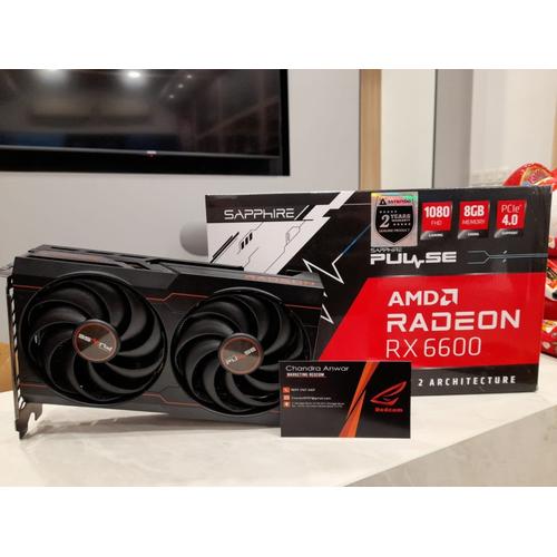 Jual SAPPHIRE PULSE RX 6600 XT 8GB DDR6 RADEON AMD VGA / RX 6600XT 2ND ...