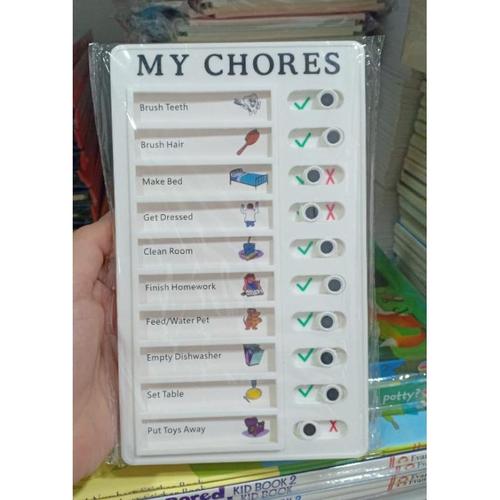 Jual Papan Checklist My Chores, Papan Jadwal Belajar, Papan To Do List ...