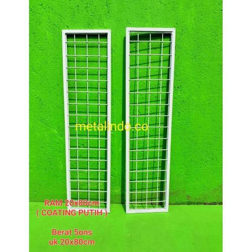 Jual ZA Jaring Ram bingkai besi tebal ukuran 20 x 80 kawat ram display ...