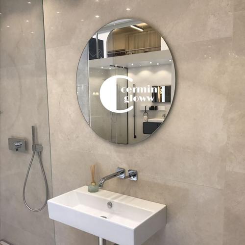 Jual kaca cermin bulat wastafel dinding , cermin bulat kamar mandi ...