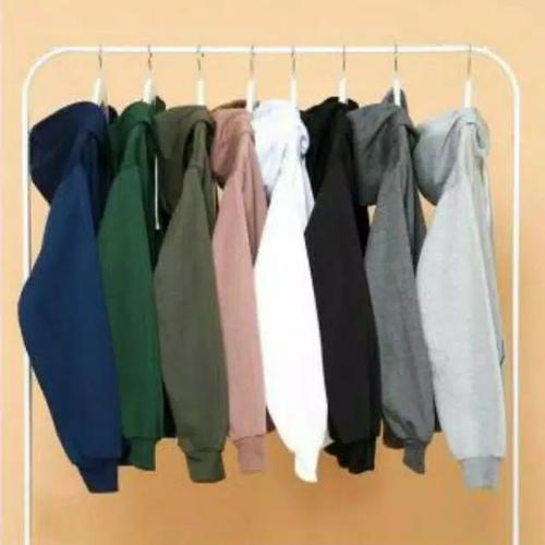 Jual HOODIE POLOS 16 WARNA | HITAM | ARMY | NAVY | MAROON | ABU T| ABU ...