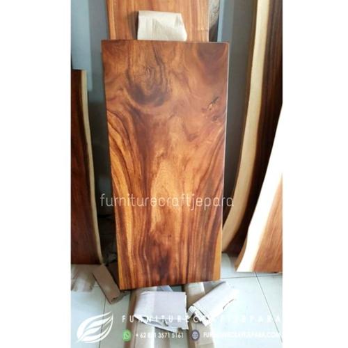 Jual PAPAN MEJA TREMBESI KAYU SOLID UTUH TANPA SAMBUNGAN / TOP MEJA ...