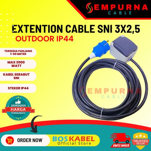 Jual Kabel listrik extension stopkontak Uticon waterproof 3x2.5mm 3000w ...