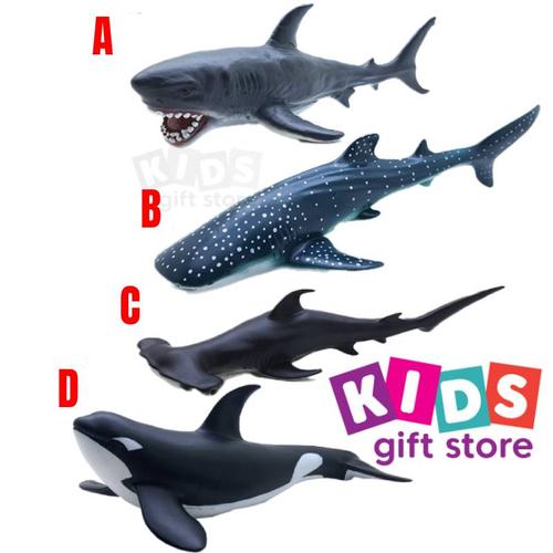 Promo Hiu Shark Whale Hammerhead Karet Figure - Mainan Dinosaurus - C ...