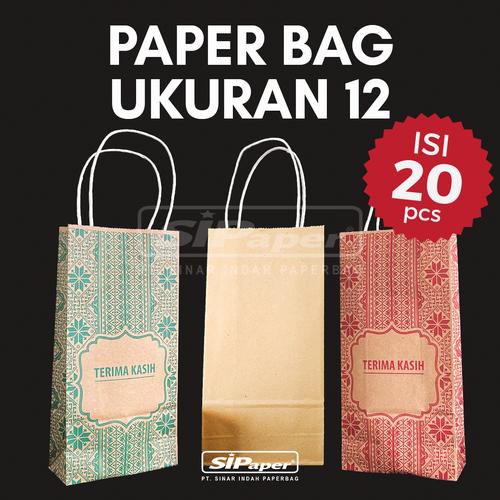 Jual Paperbag SIPaper 12 x 6,5 x 25 cm (20 Pcs) Tas Hampers, Berkat ...